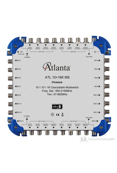 Atlanta 10/16 10x16 Santral Merkezi Sistem Multiswitch ( Geçişli / Karasal Aktif ) Atlanta 10/16 10x16 Santral Merkezi Sistem Multiswitch ( Geçişli / Karasal Aktif )
