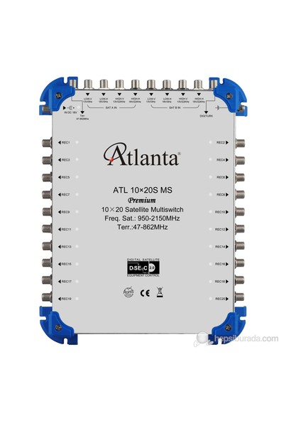 Atlanta 10/20 10x20 Santral Merkezi Sistem Multiswitch ( Sonlu / Karasal Aktif ) + Adaptör Atlanta 10/20 10x20 Santral Merkezi Sistem Multiswitch ( Sonlu / Karasal Aktif ) + Adaptör