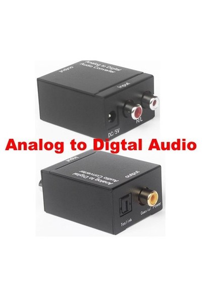 Rca To Optik Stereo To Optik Çevirici Dönüştürücü