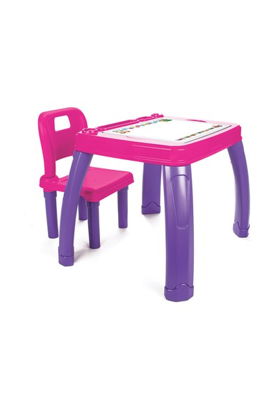 Pilsan 03-402 Sandalyeli Çalışma Masası - Pembe