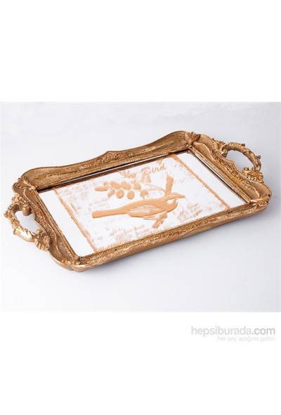 Biev Altın Rengi Tepsi Biev Altın Rengi Tepsi