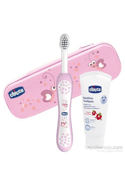 Chicco Diş Fırçası Seti Pembe