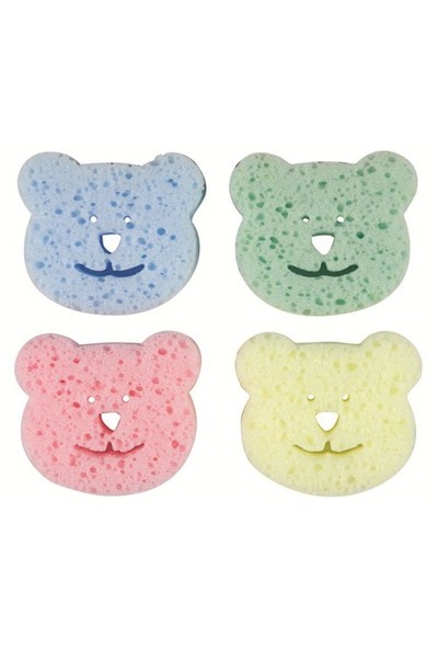 Bebedor Renkli Bebek Banyo Süngeri (4'lü Paket)