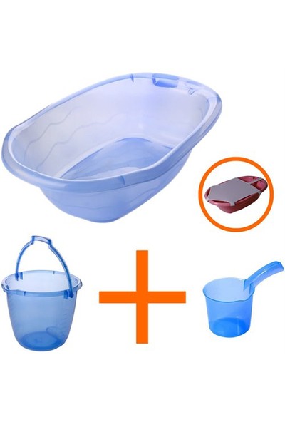 Shipsbaby 3'lü Bebek Küvet Seti / Mavi