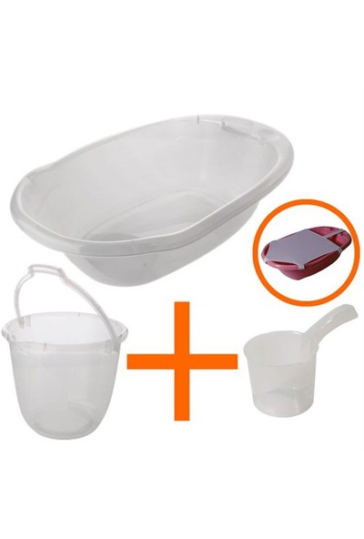 Shipsbaby 3'lü Bebek Küvet Seti / Şeffaf