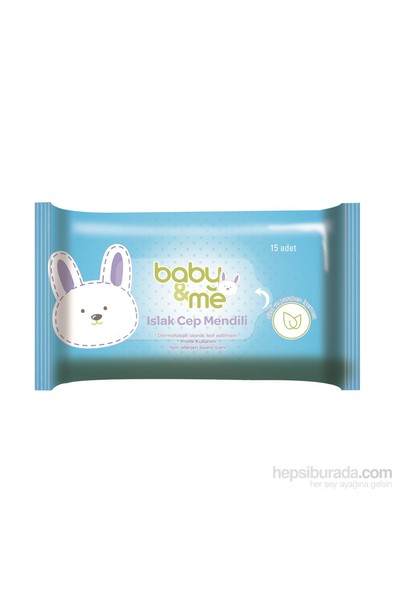 Baby&Me Cep Mendili Tekli 15'Li