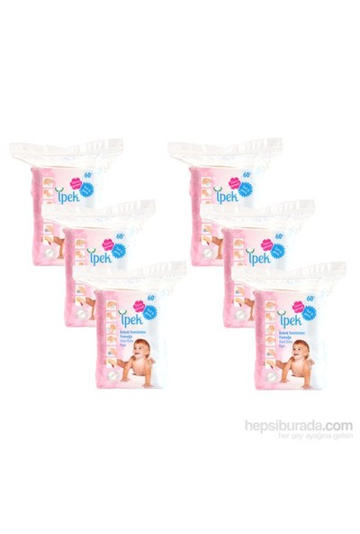 İpek Hidrofil Maxi Bebek Pedi 60'lı (6'lı Paket)