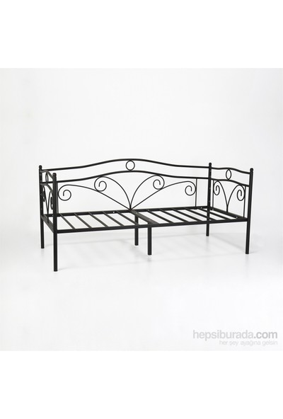 Daybed 90x200 Sedir Oturma Kasası Siyah