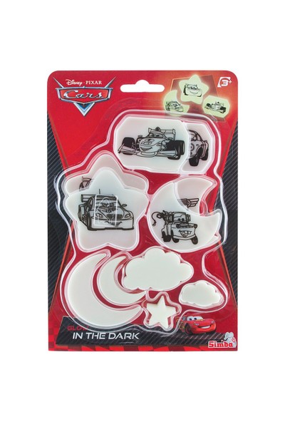 Disney Cars Fosforlu Gece Parlayan Şekiller