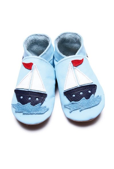 İnch Blue Hakiki Deriden Patik Sailboat Baby Blue İnch Blue Hakiki Deriden Patik Sailboat Baby Blue