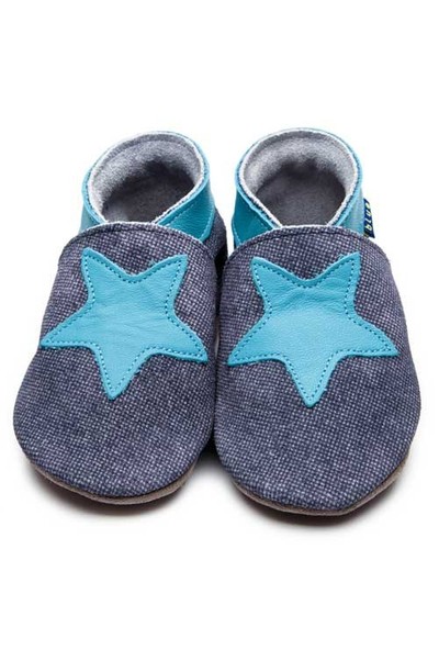İnch Blue Hakiki Deriden Patik Starry Denim İnch Blue Hakiki Deriden Patik Starry Denim