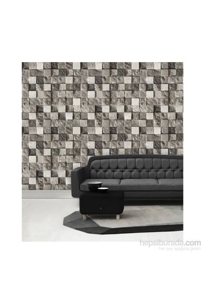 Bien Wallpaper 8810 Taş Desen Duvar Kağıdı