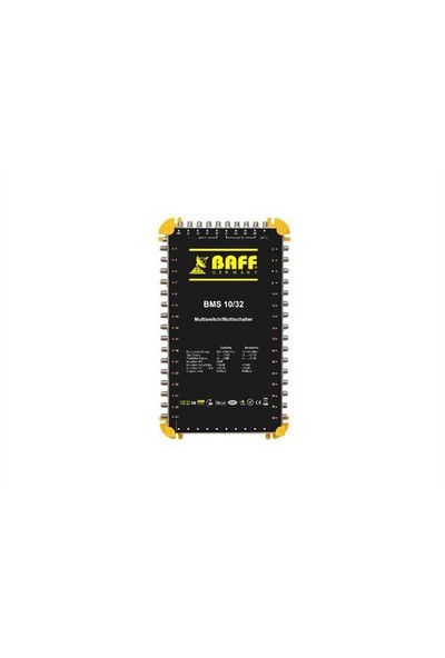 BAFF 10/32 - 3 Uydu Girişli 32 Çıkışlı Sonlu MultiSwitch BAFF 10/32 - 3 Uydu Girişli 32 Çıkışlı Sonlu MultiSwitch