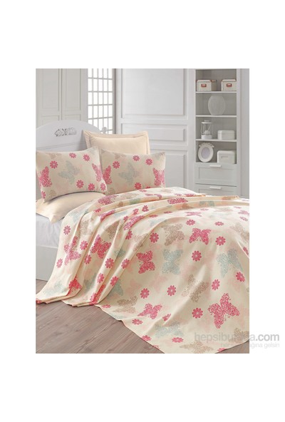 Eponj Home Doğal Pike Baskılı Çift Kişilik Popillon A.Krem Eponj Home Doğal Pike Baskılı Çift Kişilik Popillon A.Krem