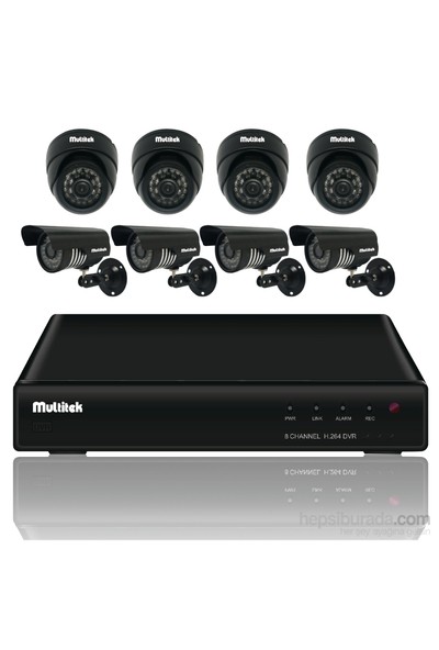 MULTİTEK DVR KIT 5008 8 KANAL DVR & KAMERA SETİ MULTİTEK DVR KIT 5008 8 KANAL DVR & KAMERA SETİ