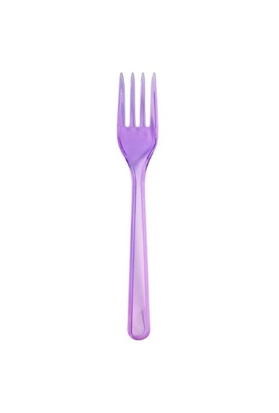 Pandoli Şeffaf Violet Renkli Plastik Parti Çatalı 25'Li Pandoli Şeffaf Violet Renkli Plastik Parti Çatalı 25'Li