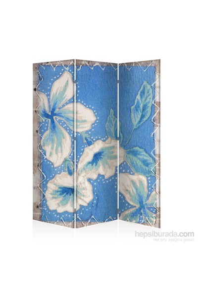 Decobritish 3 Kanatlı Tekerlekli Paravan