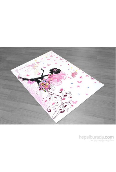 Jungle Kelebek Diyarı Çocuk Odası Halısı 100x145 cm