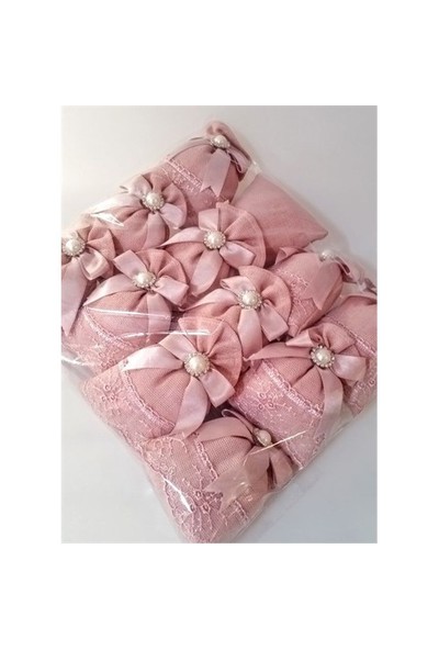 Toptansüs Taşlı Dantelli Keten Kumaş Çuval Lavanta Kesesi