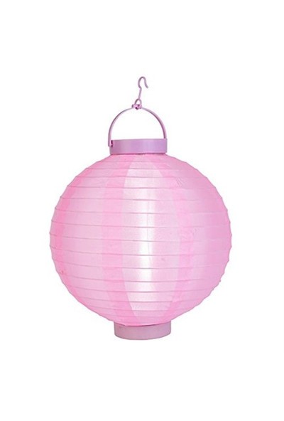 Pandoli 25 Cm Led Işıklı Kağıt Japon Feneri Şeker Pembe Renk Pandoli 25 Cm Led Işıklı Kağıt Japon Feneri Şeker Pembe Renk