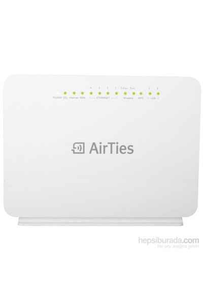 Airties Air 5760 4 port 1600 Mbps ADSL2+/VDSL Fiber Destekli Kablosuz Modem Router Airties Air 5760 4 port 1600 Mbps ADSL2+/VDSL Fiber Destekli Kablosuz Modem Router