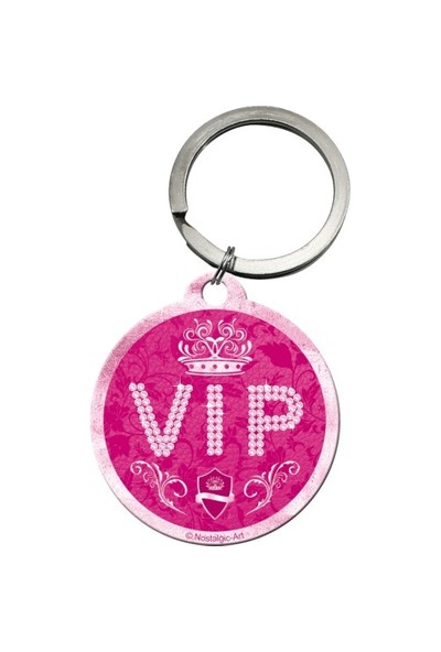 Nostalgic Art Vıp Pink Yuvarlak Anahtarlık (4 Cm)