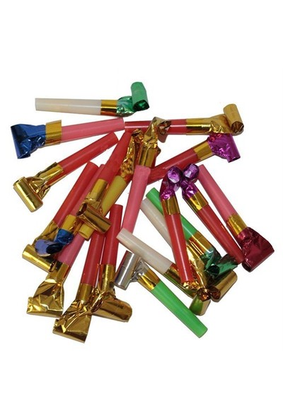 Pandoli 20 Adet Parti Düdüğü Karışık Renkli