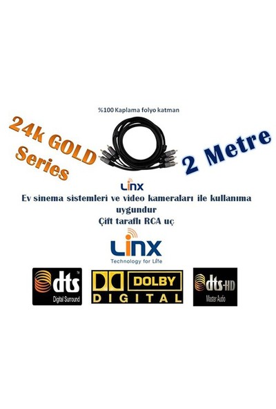 Linx Ne-5101 Rca-Rca Kablo (2 metre)