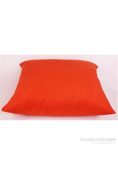 Yastıkminder Koton Kanvas Oranj Yer Minderi
