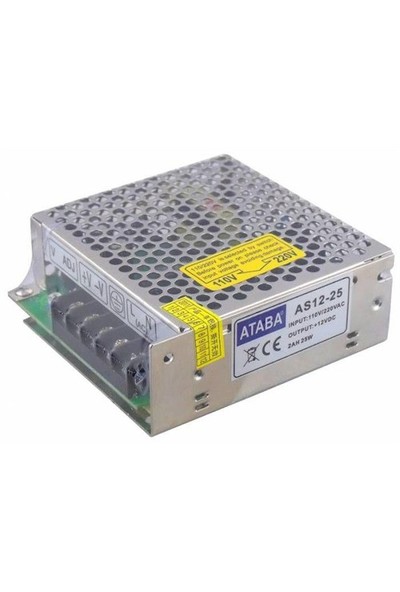 Ataba As12-25 12V-2A Kamera Adaptörü Ataba As12-25 12V-2A Kamera Adaptörü