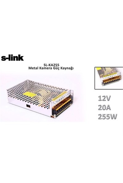 S-Lınk Sl-Ka255 12V-20A Kamera Adaptörü