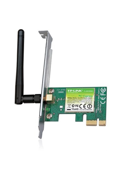 TP-LINK TL-WN781ND 150 Mbps N Kablosuz 2dBi Değiştirilebilir Antenli WPS Destekli Low Profile PCI Express Adaptör TP-LINK TL-WN781ND 150 Mbps N Kablosuz 2dBi Değiştirilebilir Antenli WPS Destekli Low Profile PCI Express Adaptör
