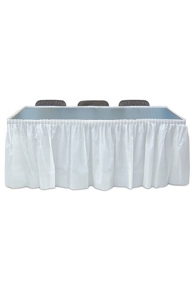 Pandoli Beyaz Renk Plastik Masa Eteği
