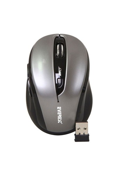 Everest SM-613 Kablosuz Gri Mouse (11404)