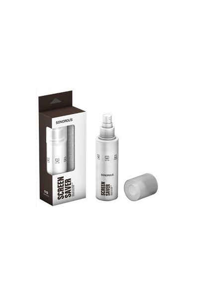 Sonorous TV Ekran Temizleme Spreyi + Mikrofiber Temizleyici Bez HEDİYELİ (150 ml) Sonorous TV Ekran Temizleme Spreyi + Mikrofiber Temizleyici Bez HEDİYELİ (150 ml)