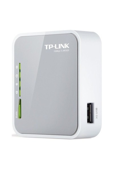 TP-LINK TL-MR3020 150Mbps N Kablosuz Taşınabilir WAN Yedekleme Destekli 3G/4G WISP Client Router/AP/Router TP-LINK TL-MR3020 150Mbps N Kablosuz Taşınabilir WAN Yedekleme Destekli 3G/4G WISP Client Router/AP/Router