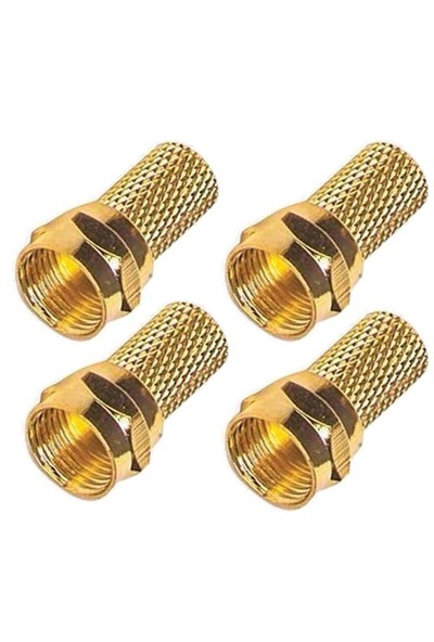 Atlanta RG6 Gold F Konnektör (4 Adet)