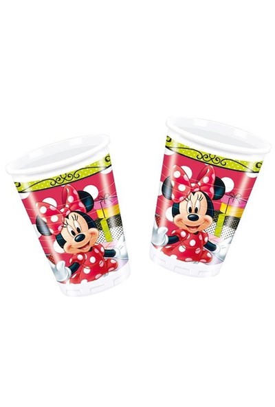 Pandoli Minnie Fashıon Plastik Bardak 8 Adet Pandoli Minnie Fashıon Plastik Bardak 8 Adet