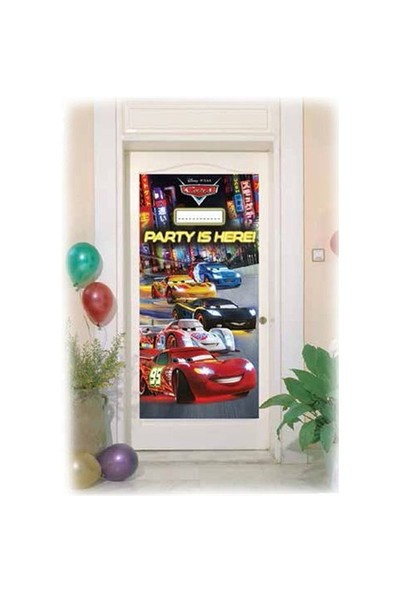 Pandoli Cars Neon Kapı Banner 76X152 Cm