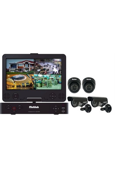 MULTİTEK CDVR KIT 6004 4 KANAL LCD EKRANLI DVR & KAMERA SETİ MULTİTEK CDVR KIT 6004 4 KANAL LCD EKRANLI DVR & KAMERA SETİ
