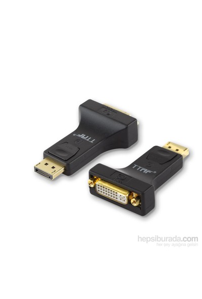 TTAF DisplayPort Erkek - DVI Dişi Adaptör 24K Gold (96136)