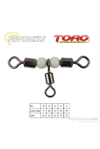 Protackle Toro Sw158 Boncuklu Üçlü Fırdöndü No:7X8 Protackle Toro Sw158 Boncuklu Üçlü Fırdöndü No:7X8