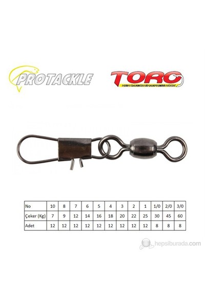 Protackle Toro Crane Snap Swivel Kilitli Fırdöndü Black Nikel Protackle Toro Crane Snap Swivel Kilitli Fırdöndü Black Nikel