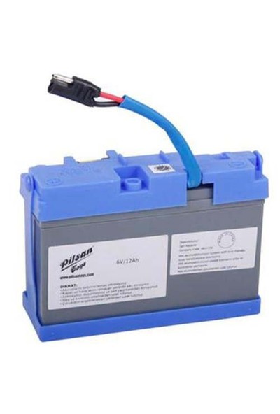 Pilsan 6 Volt Akü Seti (12 Ah) Pvc Siyah Soketli Pilsan 6 Volt Akü Seti (12 Ah) Pvc Siyah Soketli