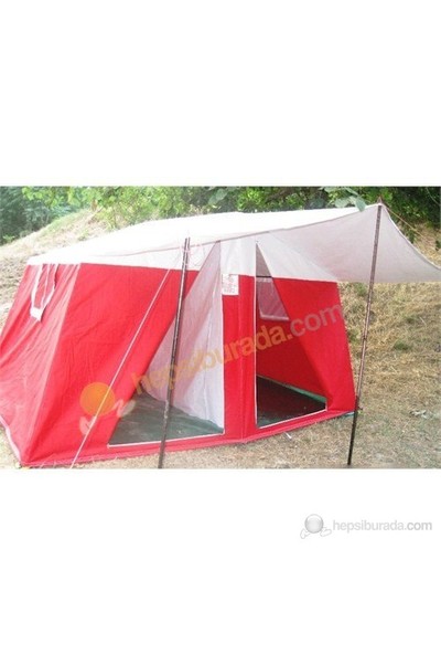 Tunç İki Odalı Kırmızı Beyaz Çadır