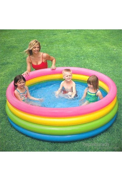 Intex Dört Bogumlu Sunset Havuz 168x46cm Intex Dört Bogumlu Sunset Havuz 168x46cm