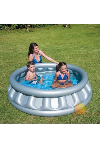 Bestway 51080 Metalik Uzay Gemisi Şekilli Havuz (157 * 41 Cm)