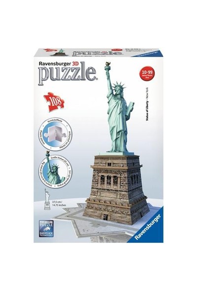 Ravensburger 3 Boyutlu Plastik Puzzle Özgürlük Anıtı-125845