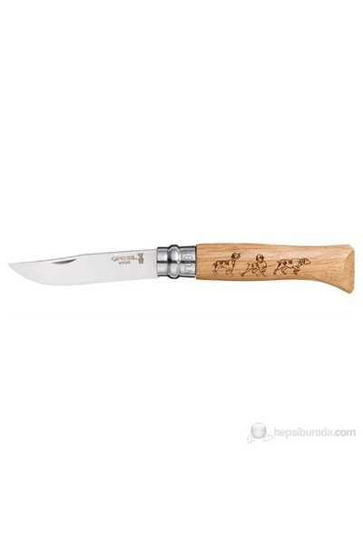 Opinel Inox Meşe İşlemeli 8 No Çakı (001621)