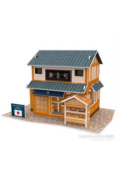 Cubic Fun 3D 32 Parça Puzzle Japon Sushi Restaurantı Cubic Fun 3D 32 Parça Puzzle Japon Sushi Restaurantı